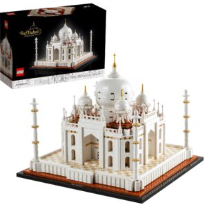 lego architecture taj mahal 21056 building set - landmarks collection, display model, collectible home décor gift idea and model kits for adults and architects to build