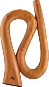 s-shaped professional didgeridoo for meditation, sound healing therapy, yoga and circular breathing — not made in china — mahogany wood, 2-year warranty