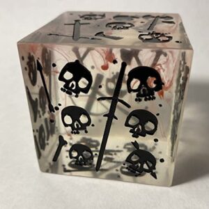 massive gelatinous cube 51mm die / dice / mini by severed books