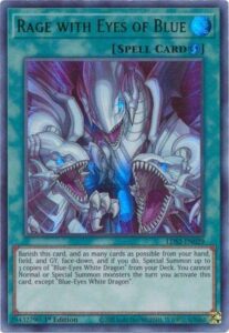 rage with eyes of blue (green) - lds2-en029 - ultra rare - 1st edition