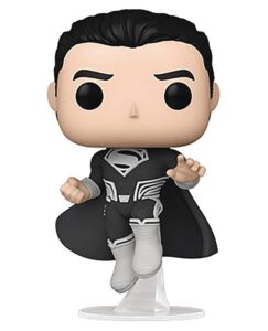 funko pop dc: justice league the snyder cut - black suit superman multicolor,3.75 inches