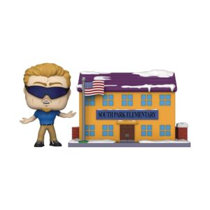 pop funko pop! town: south park - south park elementary w/ pc principal, multicolor, 51632