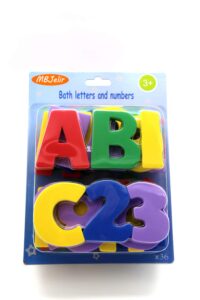 mbjelir bath foam toys stick letters and numbers for baby -36pcs set,full set floating waterproof bathroom alphabet toys, bathtub educational toy, promotes reading and counting