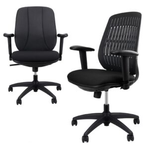 ergonomic office chair, home office work chairs with lumbar support and adjustable arms, swivel computer task chairs with pa wheels, removable and washable fabric backrest cover, tilt function chairs