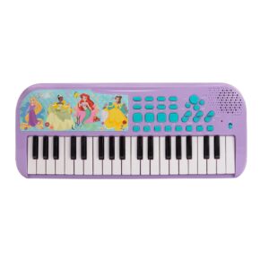 first act discovery disney princess electronic keyboard, 22 inch - 37 keys – make real music, sized for kids - record, playback, volume control - musical instruments for toddlers and kids