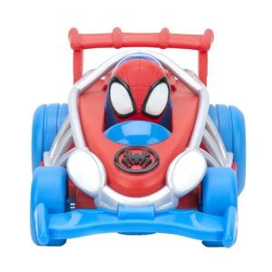 marvel spidey and his amazing friends webbed wheelie vehicle - features built-in spidey super hero