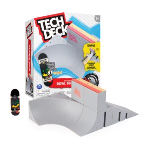 tech deck, bowl builder x-connect park creator, customizable and buildable ramp set with exclusive fingerboard, kids toy for ages 6 and up