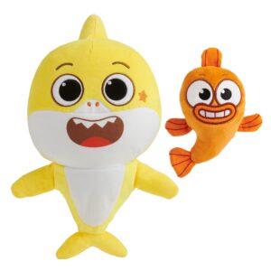 baby shark's big show! sing & swing musical plush toys – 2-pack includes baby shark and william stuffed animals