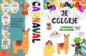 carnaval je colorie : les masques de carnaval (arlequin, princesse...) (french edition)