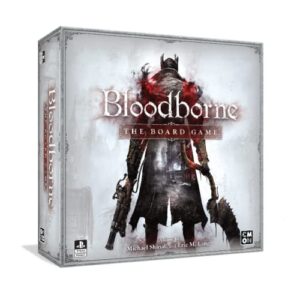 bloodborne the board game | strategy/ horror / adventure game | cooperative game for adults and teens | ages 14+ | 1-4 players | average playtime 60-90 minutes | made by cmon