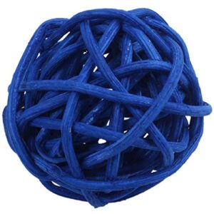 andifany 12 pcs 3cm rattan wicker ball for garden, wedding, party decoration （royal blue）