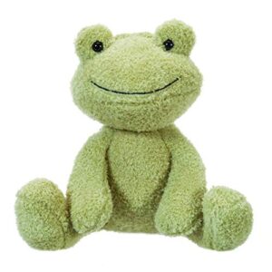 apricot lamb toys plush velvet frog stuffed animal soft cuddly perfect for child (green frog,8.5 inches)