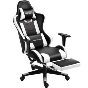 shuanghu gaming chair office chair ergonomic computer chair with reclining chair with headrest and lumbar support video game chair for adults teens desk chair(footrest)