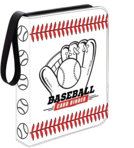 720 pockets with trading card binder, 9-pocket baseball card sleeves card holder album protectors, penny sleeves for trading cards fit for sport, game, standard cards holder for kids (baseball)