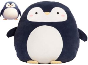 casagood soft penguin plush hugging pillow cute penguin stuffed animal plushies toy penguin kids stuffed animals penguin plush toys for birthday, valentine, christmas 16.5 inch