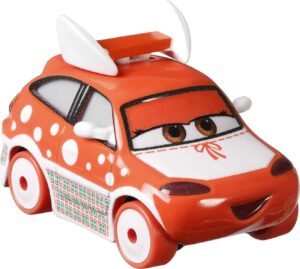 disney car toys harumi, miniature, collectible racecar automobile toys based on cars movies, for kids age 3 and older, multicolor