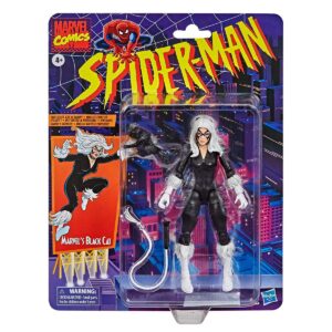 hasbro marvel legends black cat 6" figure from spider-man vintage collection