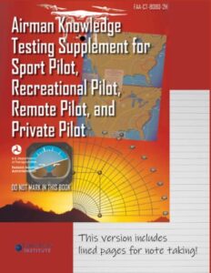 faa-ct-8080-2h airman knowledge testing supplement for sport pilot, recreational pilot, remote pilot, and private pilot: geospatial institute 2021 edition