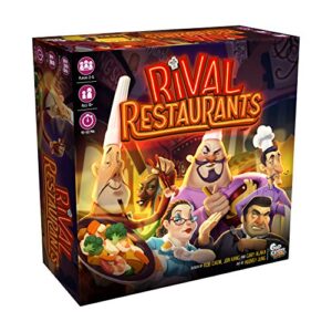 gap closer games | rival restaurants | strategy board game | set collection game | 2 to 6 players | ages 10+ | 45+ minutes