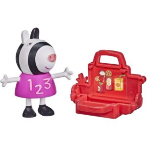 peppa pig peppa’s adventures peppa’s fun friends preschool toy, zoe zebra figure, ages 3 and up