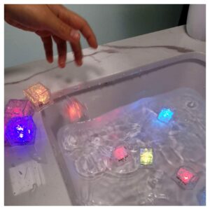 zhihui 8pcs kids baby time shower bathtub led light up toys colorful changing waterproof underwater lights bath toy