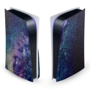 head case designs officially licensed cosmo18 milky way art mix vinyl faceplate sticker gaming skin decal cover compatible with sony playstation 5 ps5 disc edition console