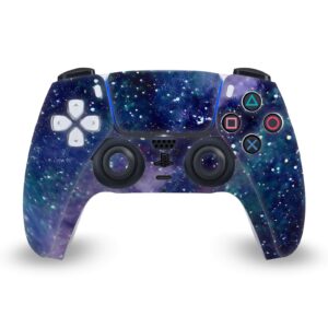 head case designs officially licensed cosmo18 milky way art mix vinyl faceplate sticker gaming skin decal cover compatible with sony playstation 5 ps5 dualsense controller