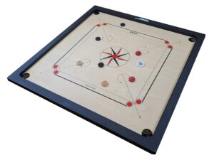 stag championship carrom board game with coins and striker (championship)