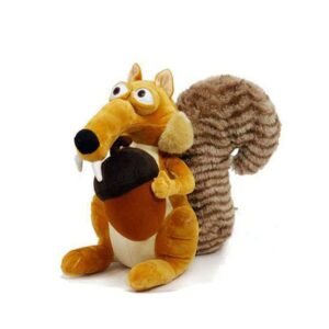 lovely animal doll ice age 3 scrat squirrel stuffed plush toy 7 inch for kids children gift (yellow, onesize)