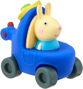 peppa pig peppa’s adventures little buggy vehicle, preschool toy for ages 3 and up (rebecca rabbit in helicopter)