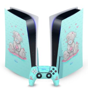 head case designs officially licensed me to you love classic tatty teddy vinyl faceplate sticker gaming skin decal compatible with sony playstation 5 ps5 disc edition console & dualsense controller