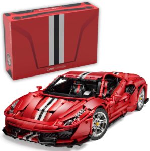 domob italian super car building kit – innovative stem toys for 14+ age teens & adults – realistic model 1:8 simulated build – original moc design – 3236 pieces or blocks – for hobbyist, collector