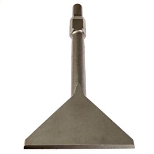 6-in wide thinset removal bit, tile and demo chisel, 1-1/8 (30mm) hex, jackhammer chisel!! (6" x 16")