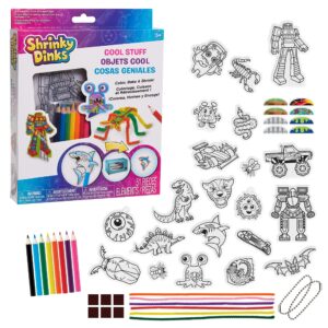 just play shrinky dinks cool stuff activity set, 51-piece set, kids art and craft activity set, kids toys for ages 5 up