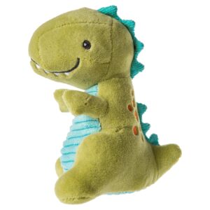 mary meyer pebblesaurus soft toy baby rattle, 5-inches, green dino