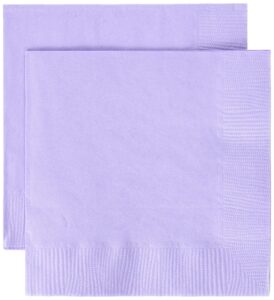 lavender beverage party paper napkins