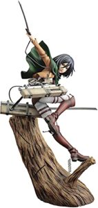 kotobukiya attack on titan: mikasa ackerman (renewal package variant) artfx j statue, multicolor