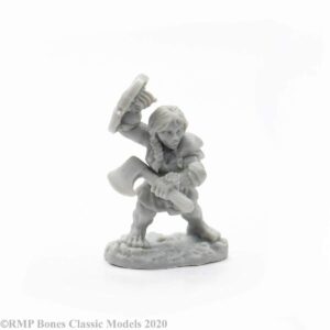 dannin deepaxe female dwarf miniature 25mm heroic scale figure dark heaven bones reaper