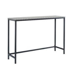 sauder north avenue sofa table, l: 41.5" x w: 11.5" x h: 28.03", faux concrete finish