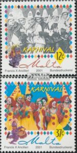 malta 1157-1158 (complete.issue.) 2001 carnival (stamps for collectors)