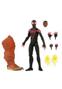 spider-man marvel legends series gamerverse miles morales 6-inch collectible action figure toy, 7 accessories and 1 build-a-figure part(s)