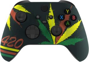 custom controllerzz wireless controller for microsoft xbox series x/s & xbox one - custom soft touch feel - custom xbox series x/s controller (x/s red)