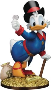 beast kingdom ducktales: scrooge mcduck mc-032 master craft statue, multicolor, 16 inches