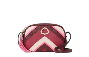 kate spade kourtney leather chevron crossbody purse