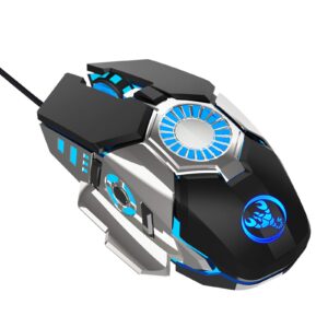 gojiny programmable gaming mouse, wired gaming mouse 6400dpi macro programming mouse for pc laptop desktop