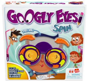 googly eyes spin - the classic googly eyes family drawing game with crazy, vision-altering spinning glasses by goliath, multi color