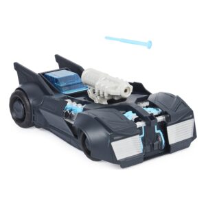 dc comics batman, tech defender batmobile, transforming vehicle with blaster launcher, kids toys for boys ages 4 and up