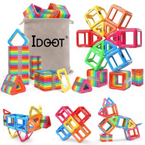 idoot magnetic tiles building blocks toddler toys magnets for kids,70pcs magnetic blocks stem building toys for 3+ year old boys girls educational games stacking blocks gifts