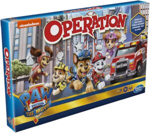 operation game: paw patrol the movie edition board game for kids ages 6 and up, nickelodeon paw patrol game for 1 or more players