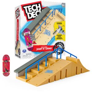 tech deck, jump n’ grind x-connect park creator, customizable and buildable ramp set with exclusive fingerboard, kids toy for ages 6 and up